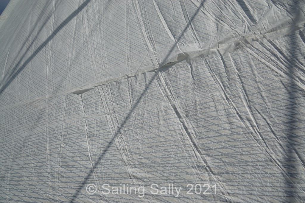 Sail delamination – Sailing Sally